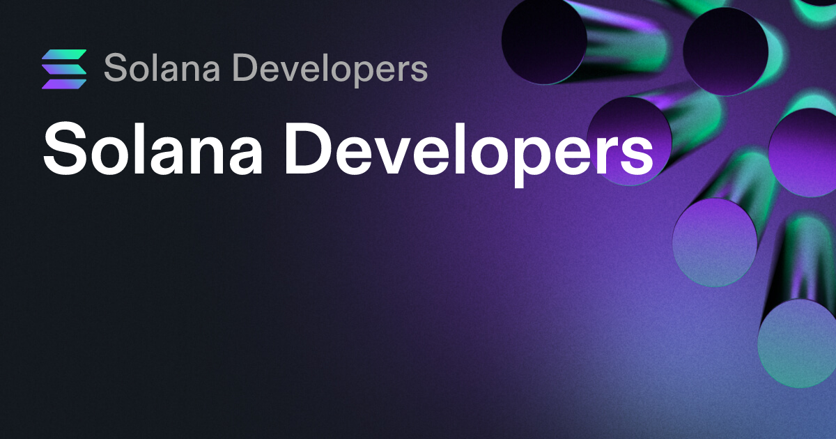Solana Developer Roadmap | Solana